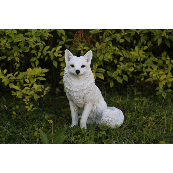 Hi-Line Gift Ltd. Snow Fox Statue & Reviews | Wayfair