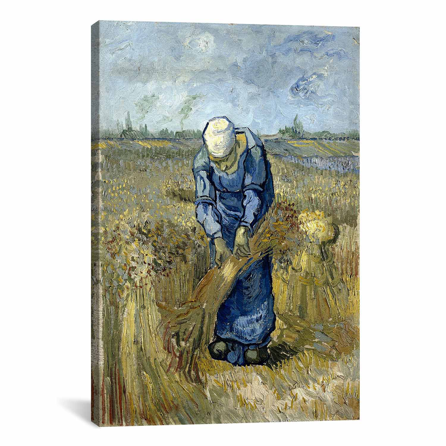 Vault W Artwork Peasant Woman Binding Sheaves (After Millet) by Vincent ...