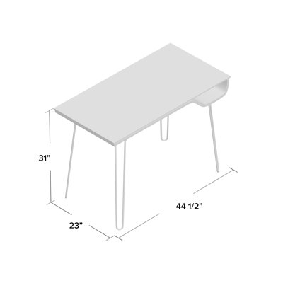 Wade Logan® Alem 44.5'' Desk & Reviews | Wayfair