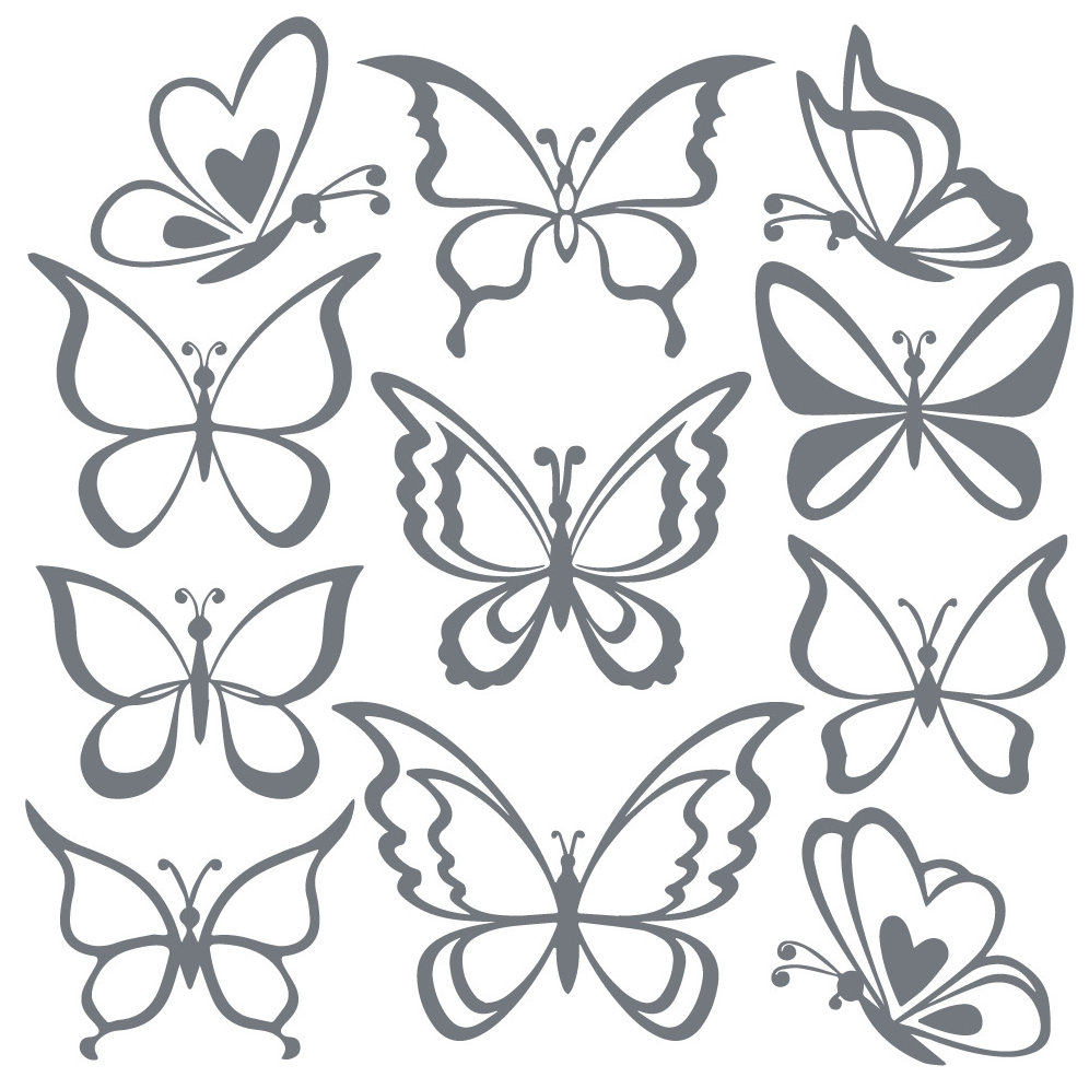 Ophelia & Co. Butterfly Flutters Wall Decal & Reviews | Wayfair