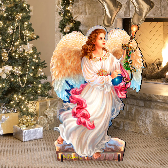 Designocracy Angel of the Light Home and Outdoor Decor Lawn Art ...