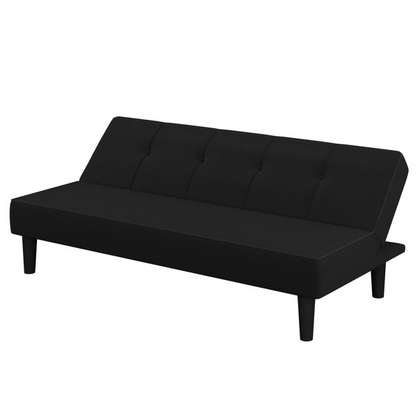 Serta Leonard 66.1" Tufted Convertible Futon Sofa & Reviews | Wayfair