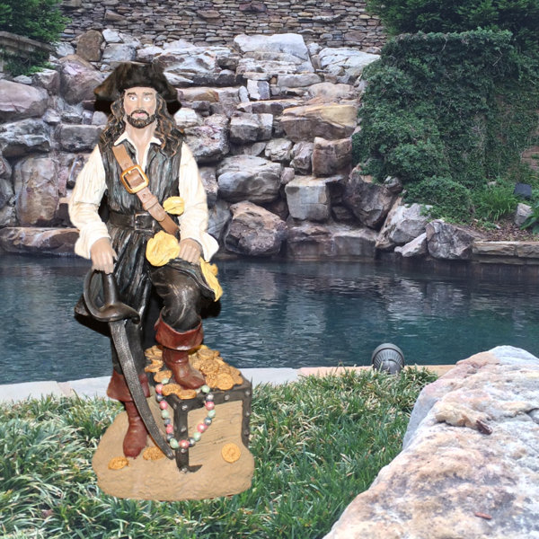HomeStyles Life's a Beach Sea Pirate Statue & Reviews | Wayfair