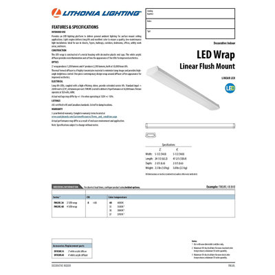 Lithonia Lighting 4' LED Shop Light & Reviews | Wayfair