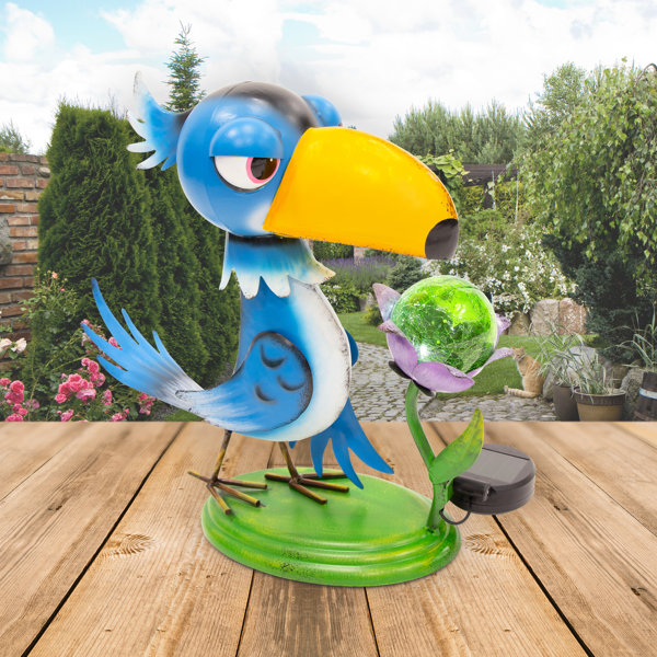 GardenKraft Metal Toucan With Solar LED Light | Wayfair.co.uk