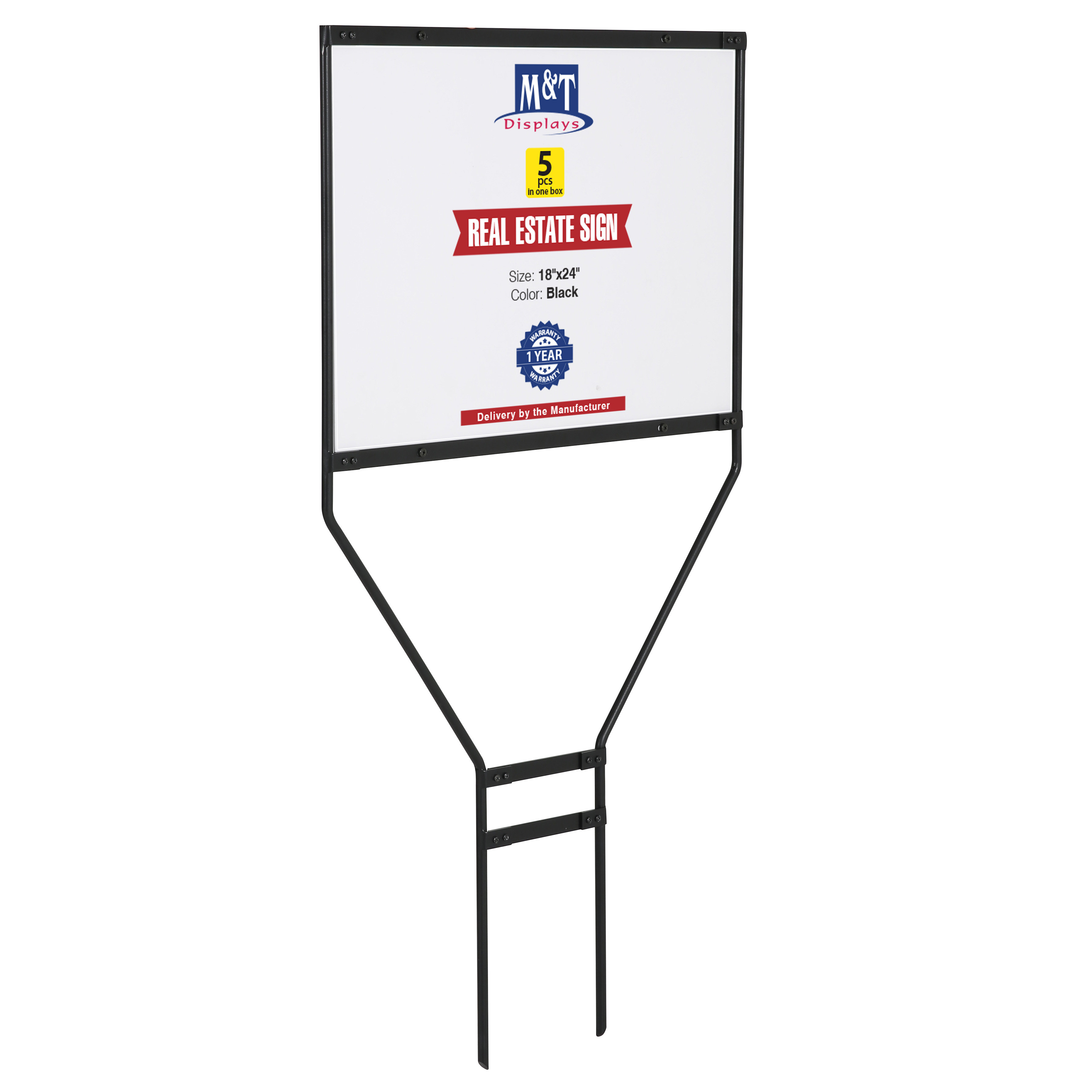 MT Displays H Frame Real Estate Yard Sign Post | Wayfair