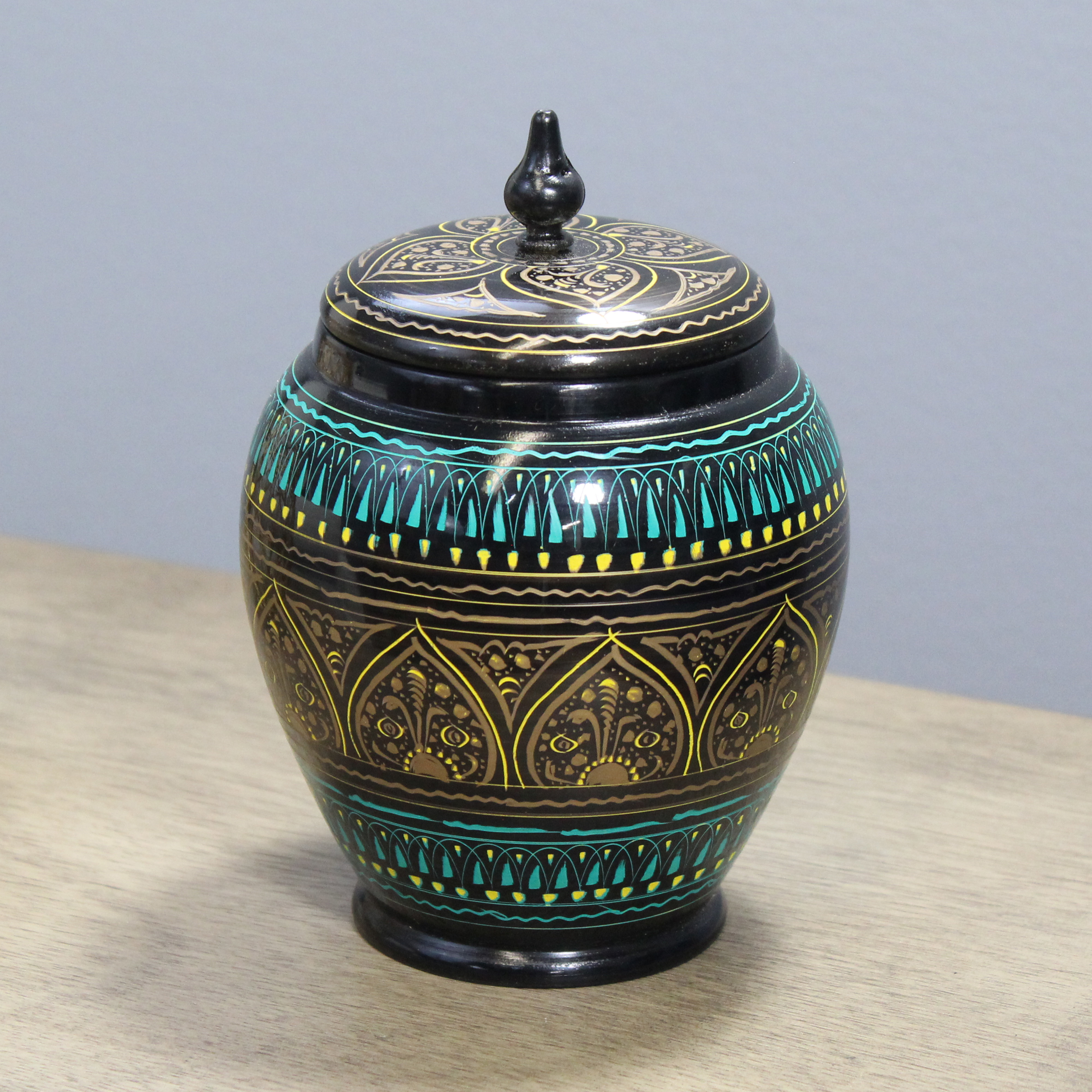 Bloomsbury Market Derion Handmade Wood Jar | Wayfair
