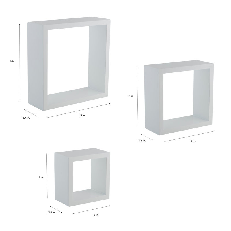 OIA 3 Piece Square Accent Shelf & Reviews | Wayfair