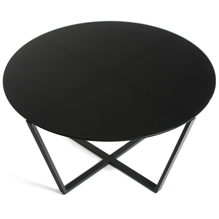 Ebern Designs Moby Cross Legs Coffee Table & Reviews | Wayfair