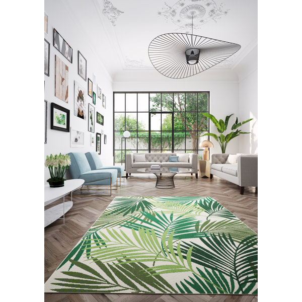 Hashtag Home Annex Green/Cream Rug & Reviews | Wayfair.co.uk
