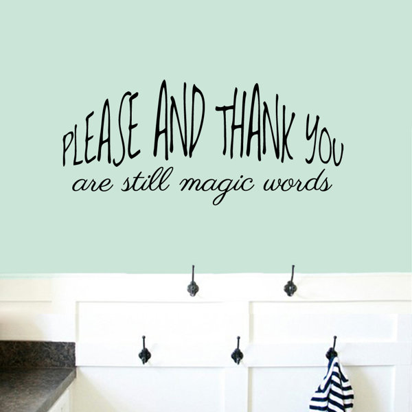 SweetumsWallDecals Please And Thank You Wall Decal | Wayfair