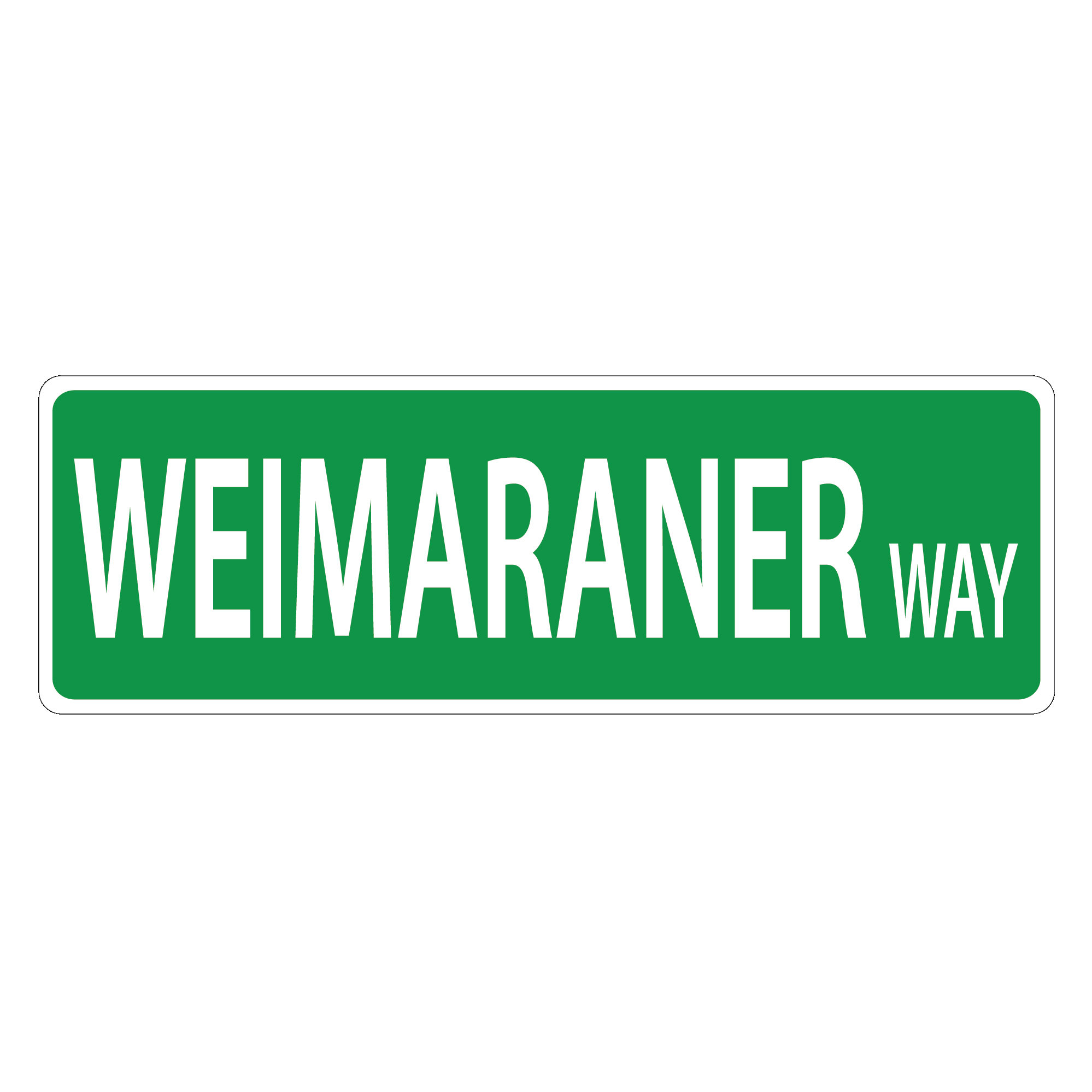 Imagine This Company Weinmaraner Hanging Street Sign | Wayfair