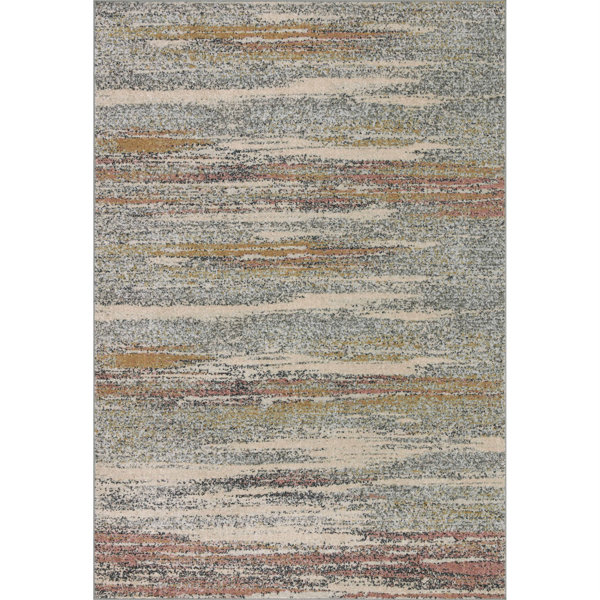 17 Stories Abstract Grey Area Rug & Reviews | Wayfair