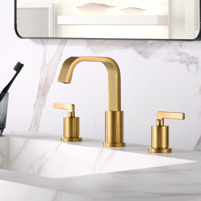 Luxier Widespread Faucet 2-handle Bathroom Faucet with Drain Assembly ...