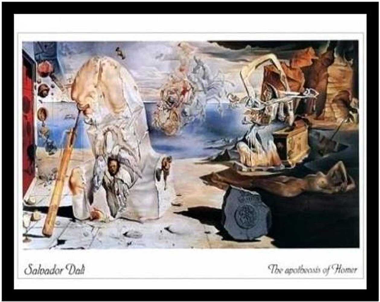 Vault W Artwork Apotheosis Of Homer by Salvador Dali - Picture Frame ...