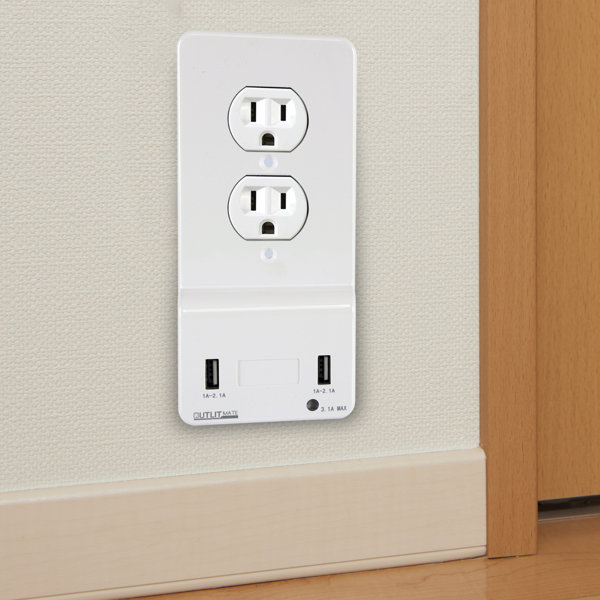 Pyle USB Fast-Charge Power Duplex Outlet | Wayfair