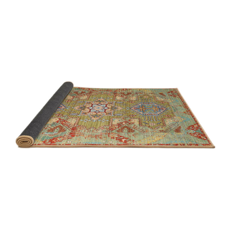 Bungalow Rose Herringdine Green/Blue/Red Rug | Wayfair