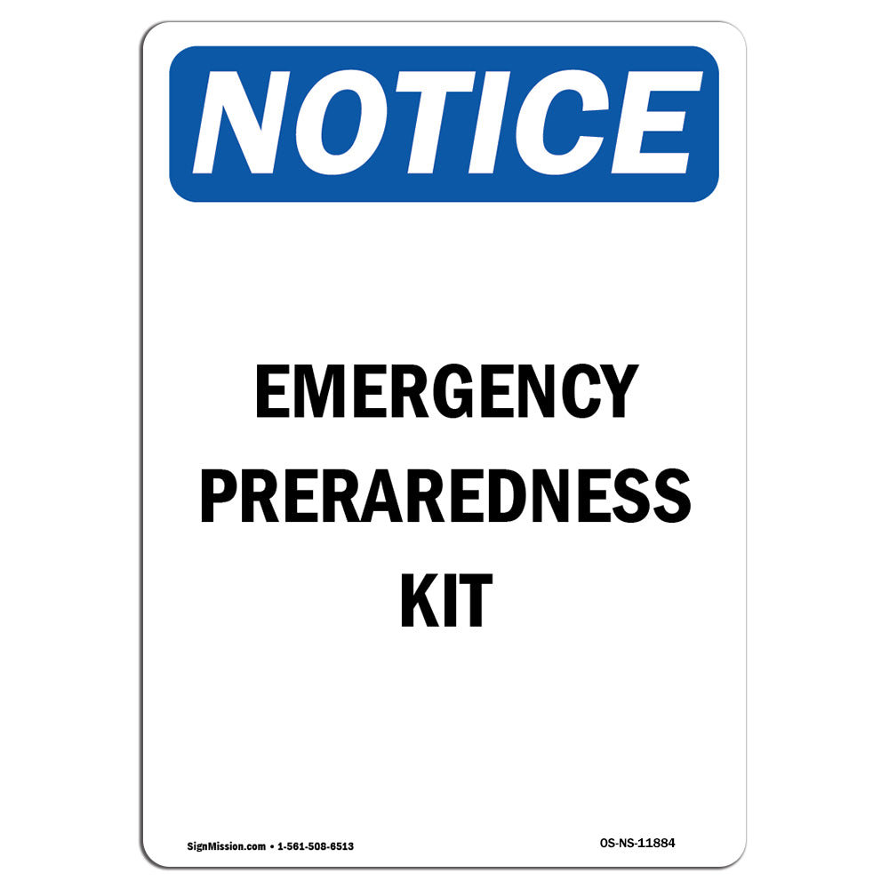 SignMission Emergency Preparedness Kit Sign | Wayfair