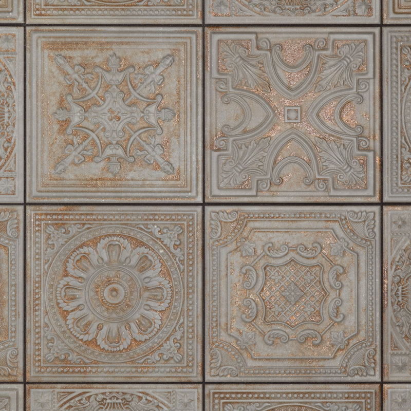 Merola Tile Fitz 8" x 8" Ceramic Patterned Wall Tile & Reviews | Wayfair