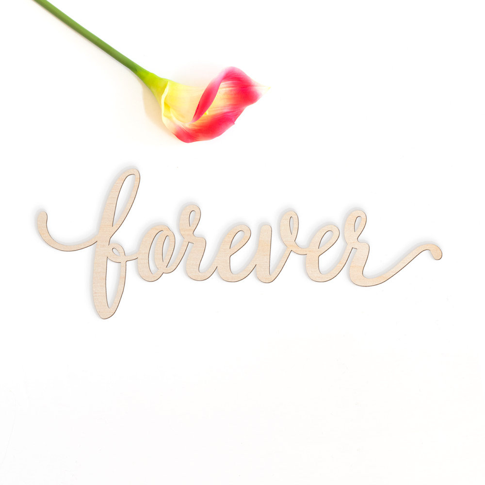 Woodums Forever Script Wood Cut Sign | Wayfair