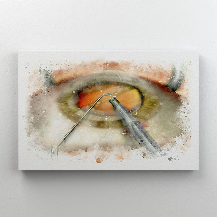 Latitude Run® An Eye Surgery Art On Canvas Painting | Wayfair