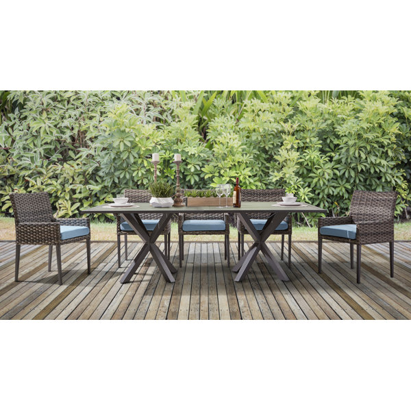 Rosecliff Heights Doyle Rectangular 6 - Person Outdoor Dining Set | Wayfair