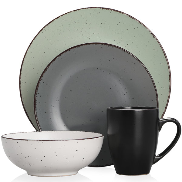 Vancasso Moda Stoneware Dinnerware Set - Service for 4 & Reviews | Wayfair