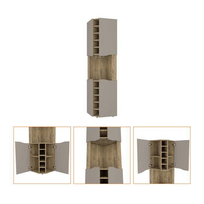 Ebern Designs Clirim 17.7'' Bar Cabinet | Wayfair