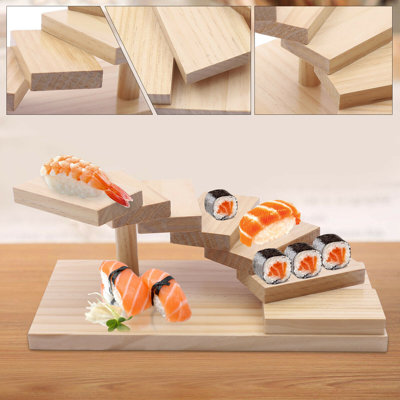 Foundry Select 11.81" 7-Tier Staircase Sushi Rack Bakery Display Stand ...