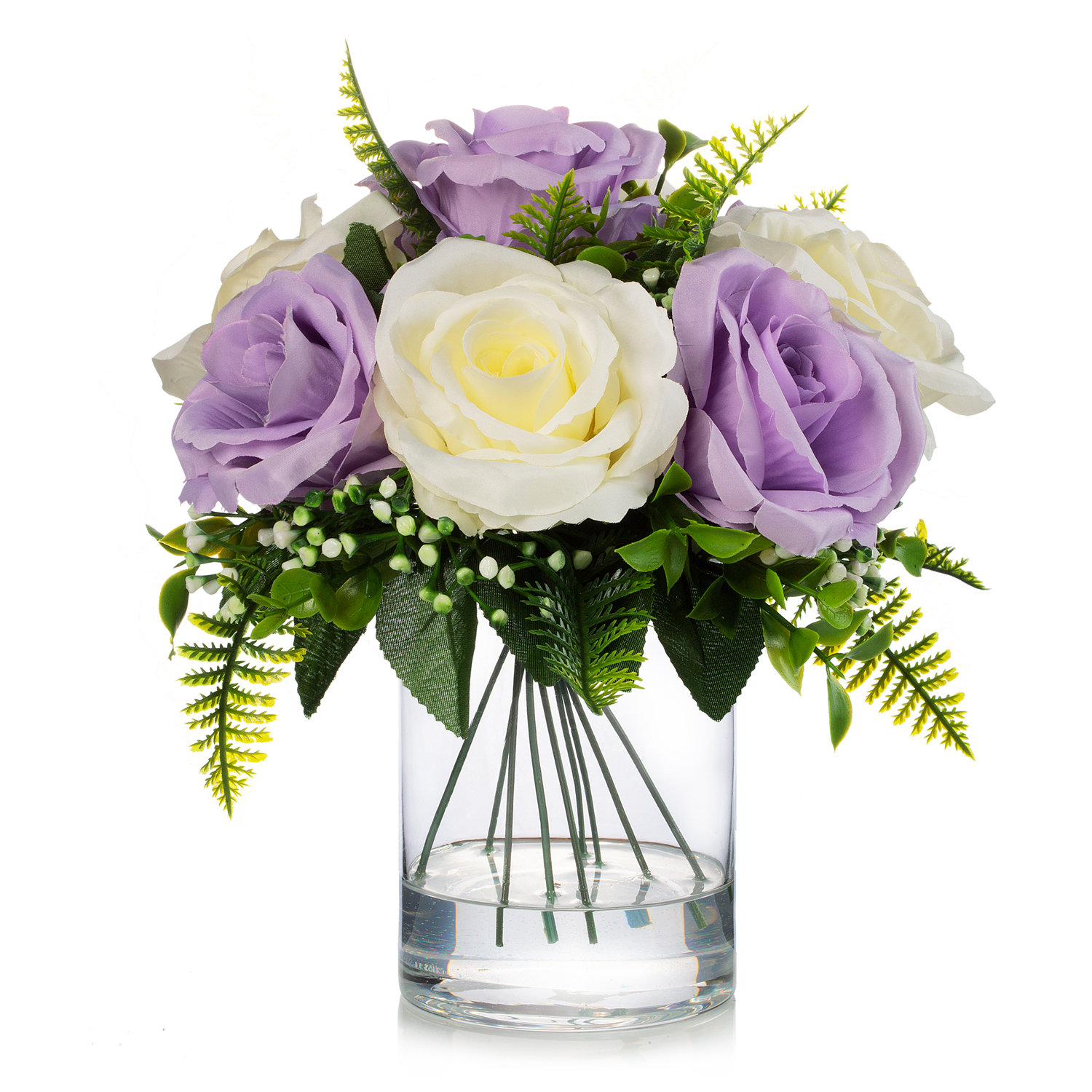 Primrue Centerpiece Roses Artificial in Vase | Wayfair