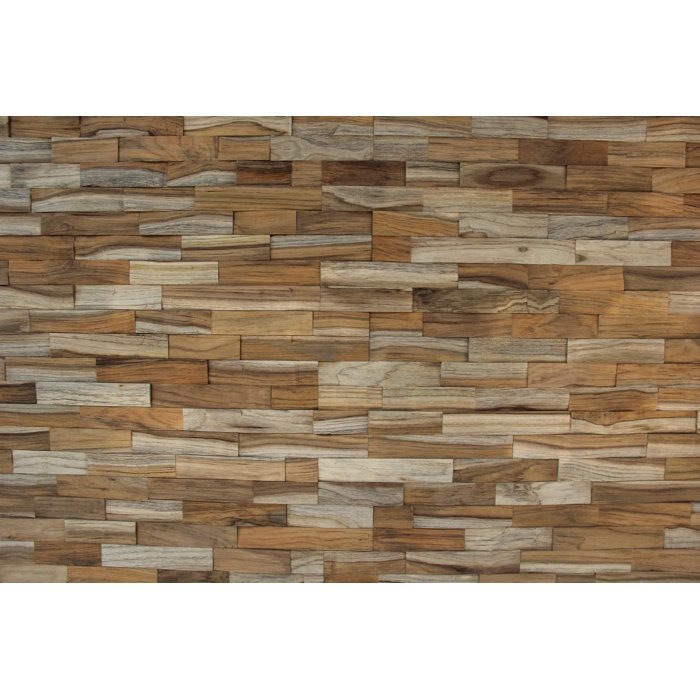 Java Creations Matrix 12" x 48" Reclaimed Engineered Wood Wall Paneling ...