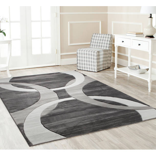 Wrought Studio Adonia Performance Black Rug | Wayfair