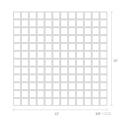 Simple Tile 1"X1" Marble Mosaic Tile | Wayfair