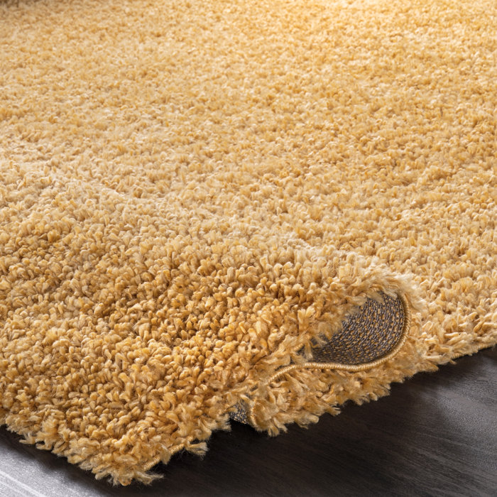 Bay Isle Home Schiavo Performance Golden Yellow Rug & Reviews | Wayfair