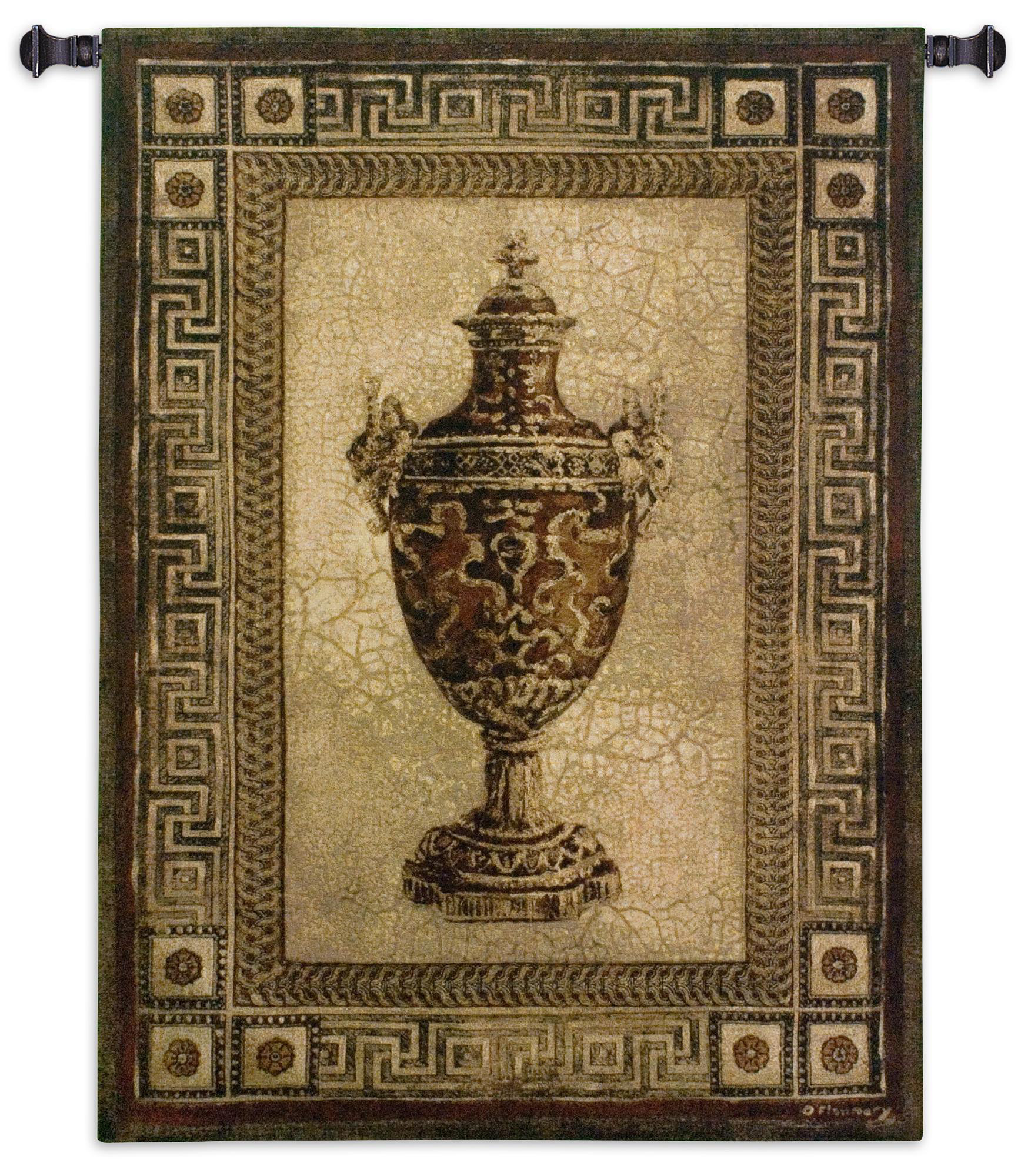 Fine Art Tapestries Classical Vessel Antiquity I by Jill O'Flannery ...