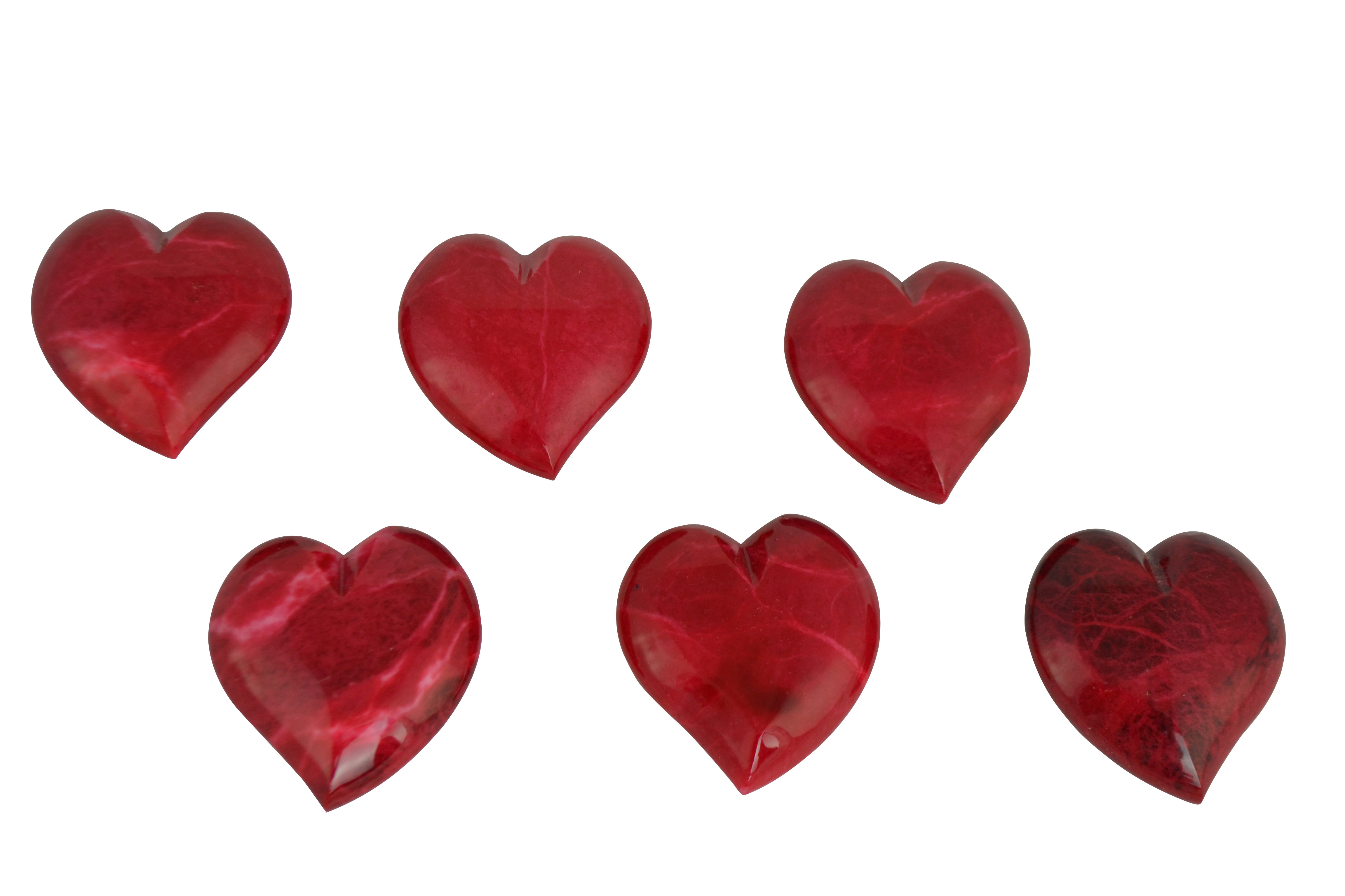 Three Star Alabaster Heart 6 Piece Sculpure Set | Wayfair