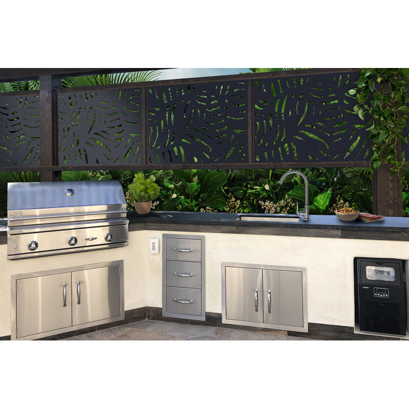 OUTDECO 4 ft. H x 3 ft. W Wood Privacy Screen & Reviews | Wayfair