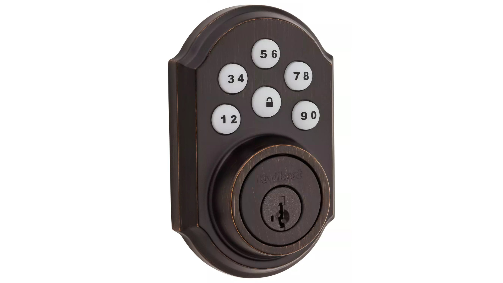 Kwikset SmartCode 909 Single Cylinder Electronic Deadbolt with Smartkey ...