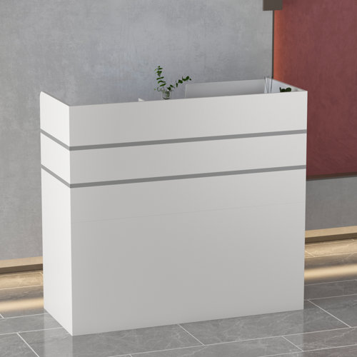 Latitude Run® Galva Rectangular Wood Reception Desk & Reviews | Wayfair