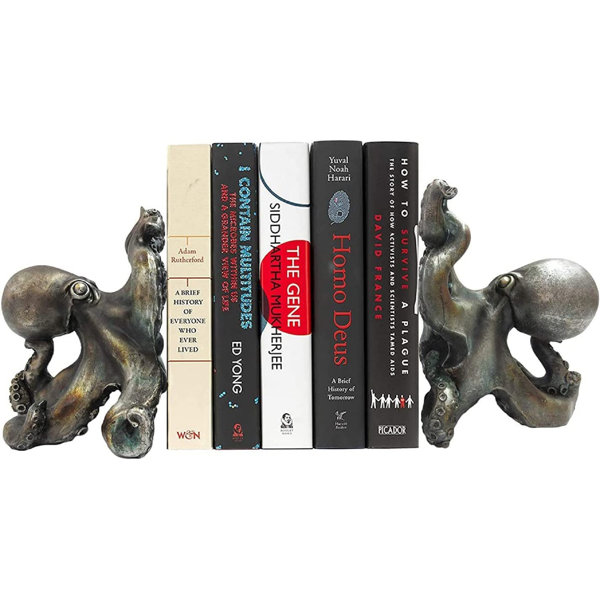 Dovecove Sea Monster Octopus Bookends | Wayfair