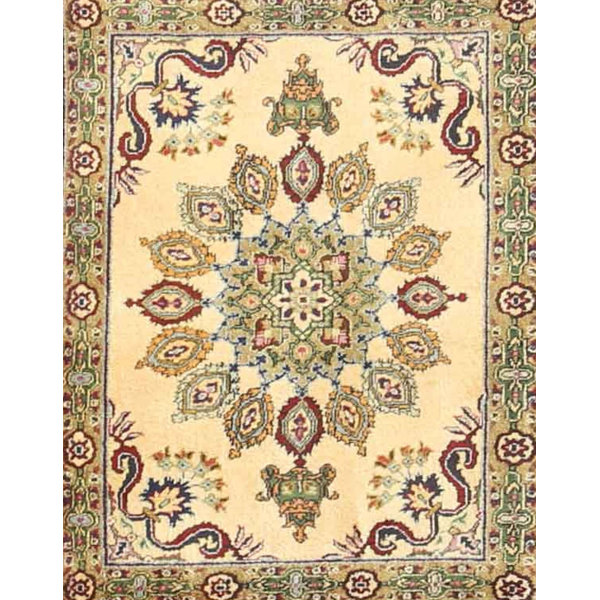 Traditional-beige-red-green-area-rug | Wayfair