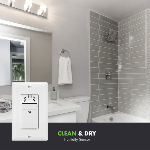 TOPGREENER Humidity Sensor Switch for Ventilation Fan, Bath Fan Control ...