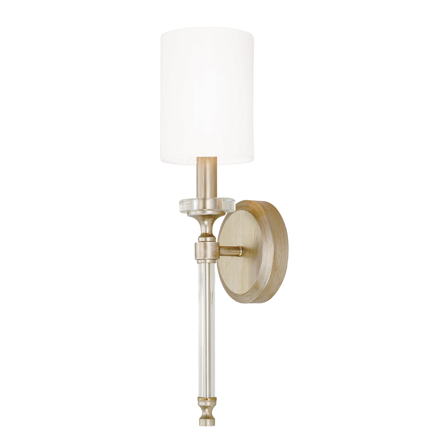 Capital Lighting 1 - Light Dimmable Brushed Champagne Armed Sconce ...