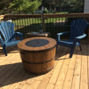 Sunbeam Wine Barrel Concrete Propane/Natural Gas Fire Pit & Reviews ...