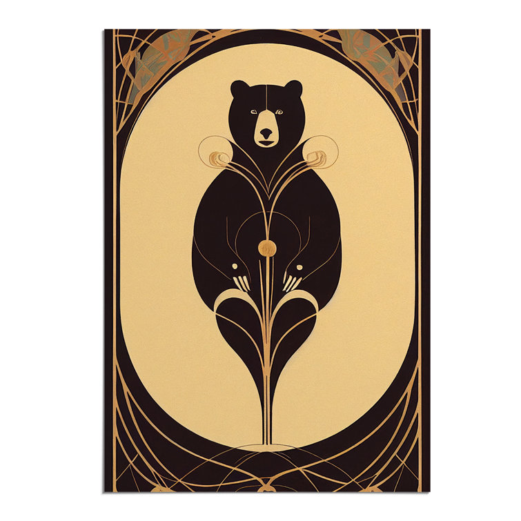 Fairmont Park Art Deco Bear No.1 - Graphic Art | Wayfair.co.uk