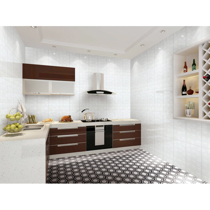 Supreme Tile Interspace Natural Stone Honeycomb Marble Look Mosaic Wall ...