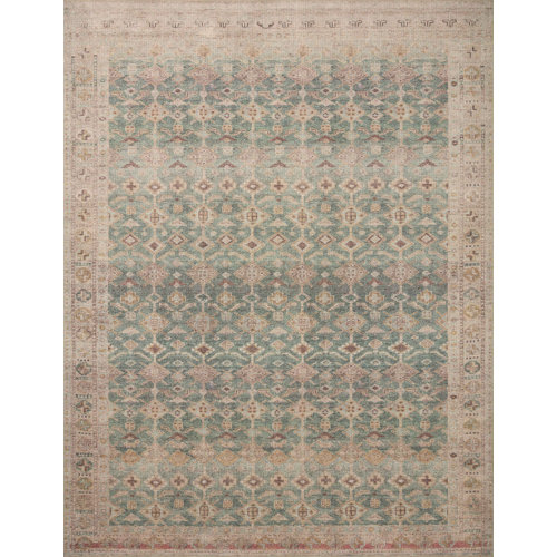Angela Rose x Loloi Aubrey Aqua / Sand Area Rug & Reviews | Wayfair