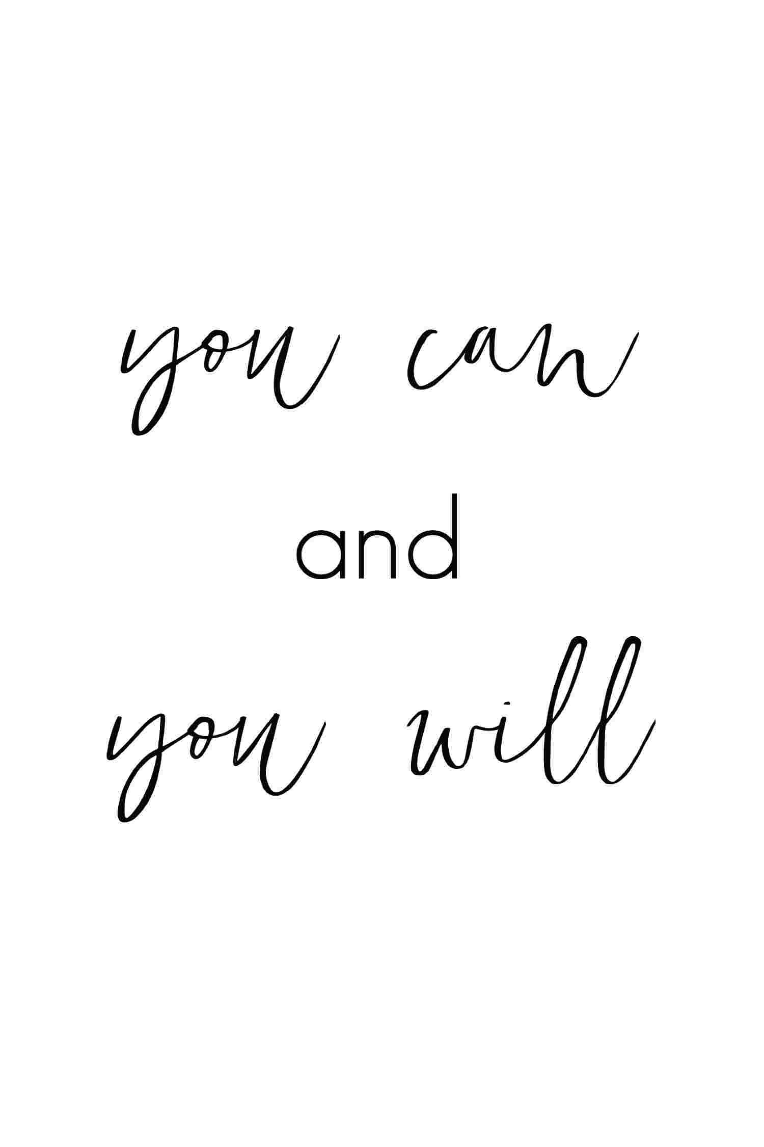 Trinx Simple You Can - Wrapped Canvas Textual Art | Wayfair