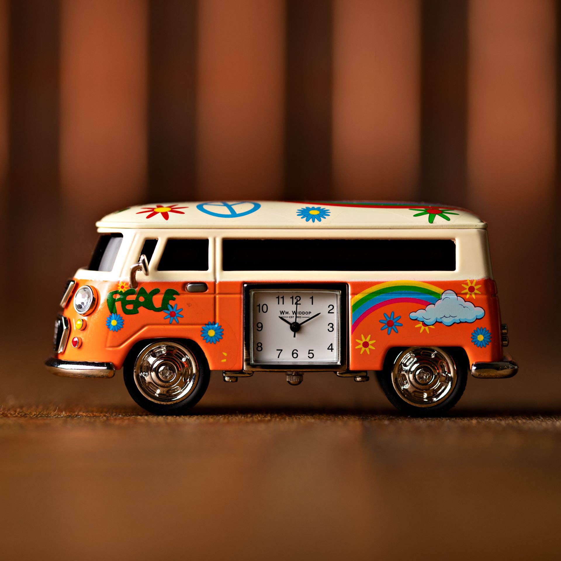 Wm Widdop Miniature Clock - Orange Camper | Wayfair.co.uk
