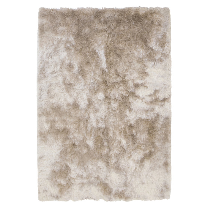 Fairmont Park Marina Handmade Shag Champagne Rug | Wayfair.co.uk